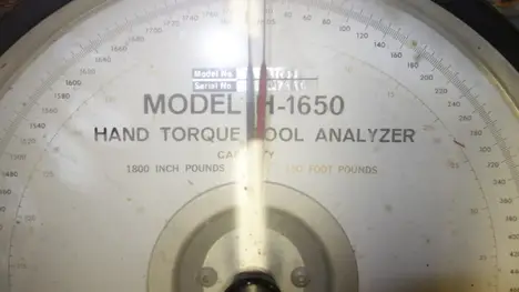 TORQUE PRODUCTS H-1650 HAND TORQUE TOOL ANALYZER